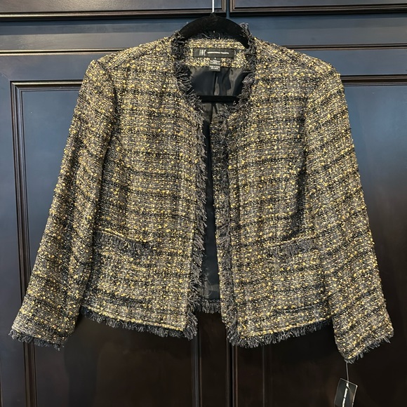 INC International Concepts | Jackets & Coats | Inc Gold Tweed Jacket ...